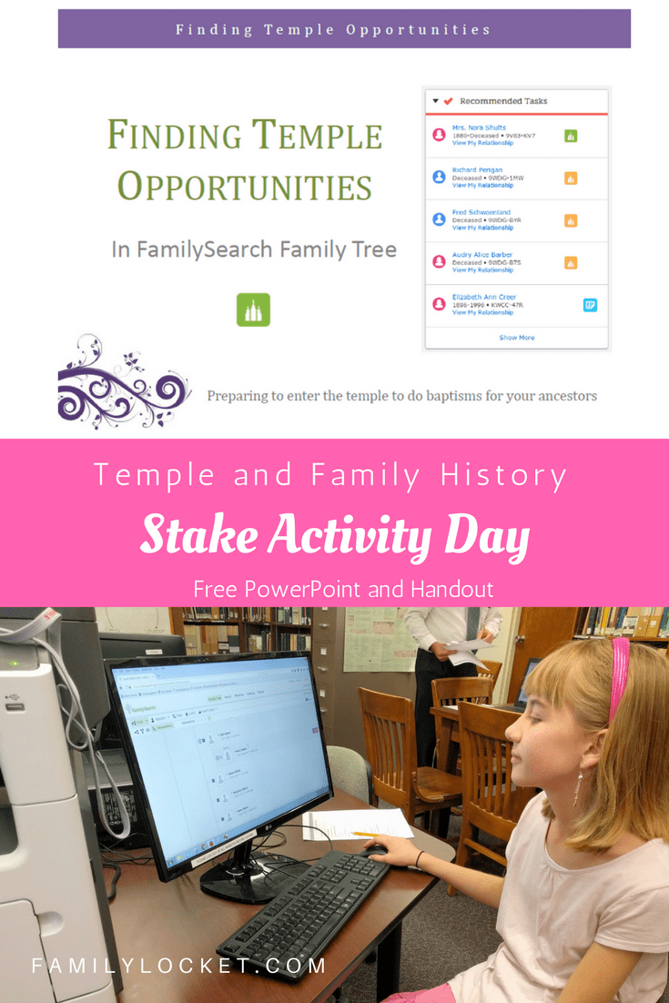 Stake Activity Days Temple And Family History Family Locket Stake Activity Days Temple And Family History Family Locket