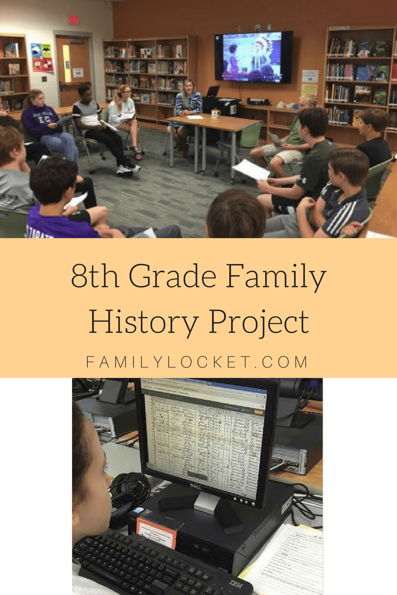 8th Grade Family History Projects in North Carolina – Family Locket