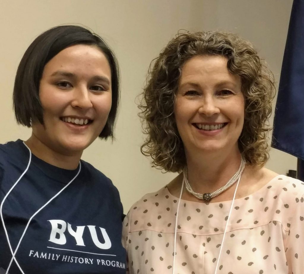 Diana and BYU Family History student – Family Locket