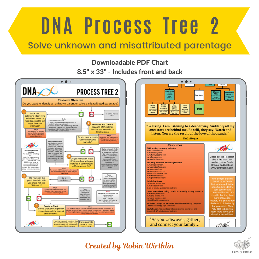 DNA Process Tree 2 Downloadable PDF – Family Locket