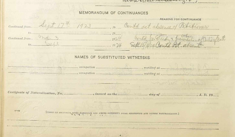 Order of continuance – Family Locket