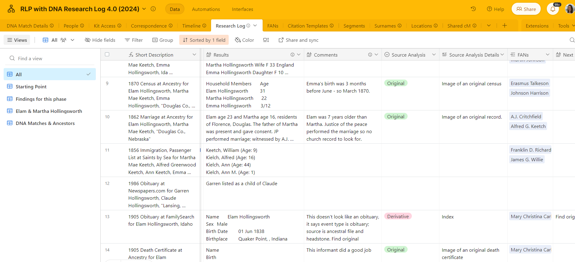 Research Like a Pro with DNA Airtable Base Update – 2024 – Family Locket
