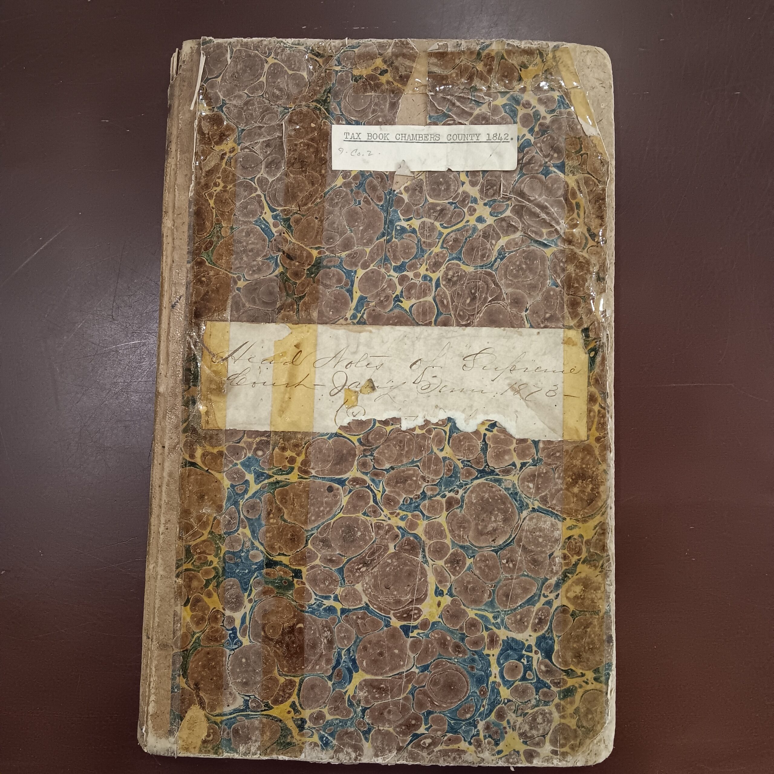 1842 Tax Assessment Book Chambers County AL cover – Family Locket