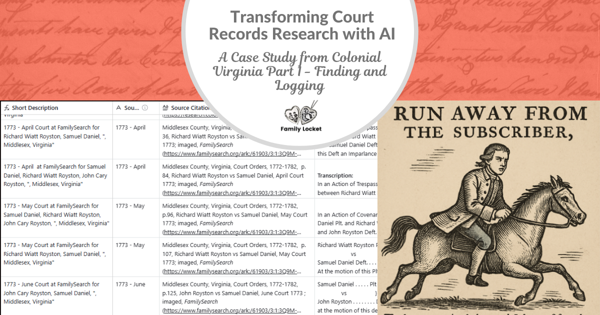 Transforming Court Records Research with AI: A Case Study from Colonial ...
